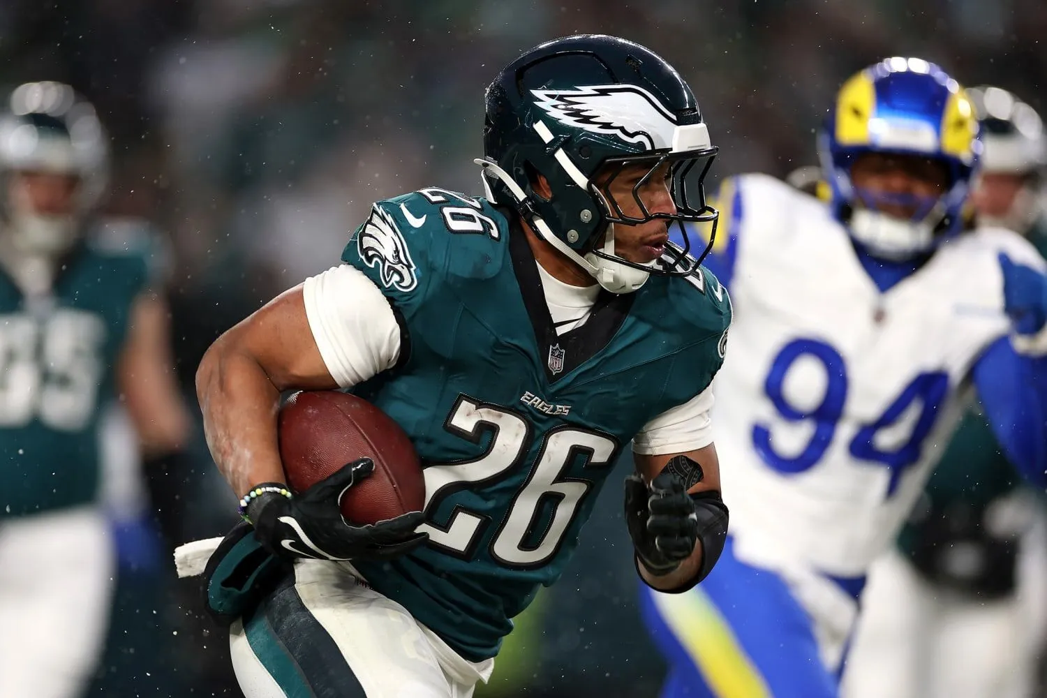 Saquon Barkley , an All-Pro running back for the Eagles, talked highly ...
