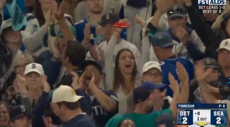 Video: Female Mariners Fan Is Viral After Being Captured Jumping Up And ...