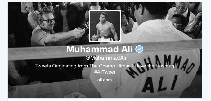 Muhammad Ali Joins Twitter Blacksportsonline