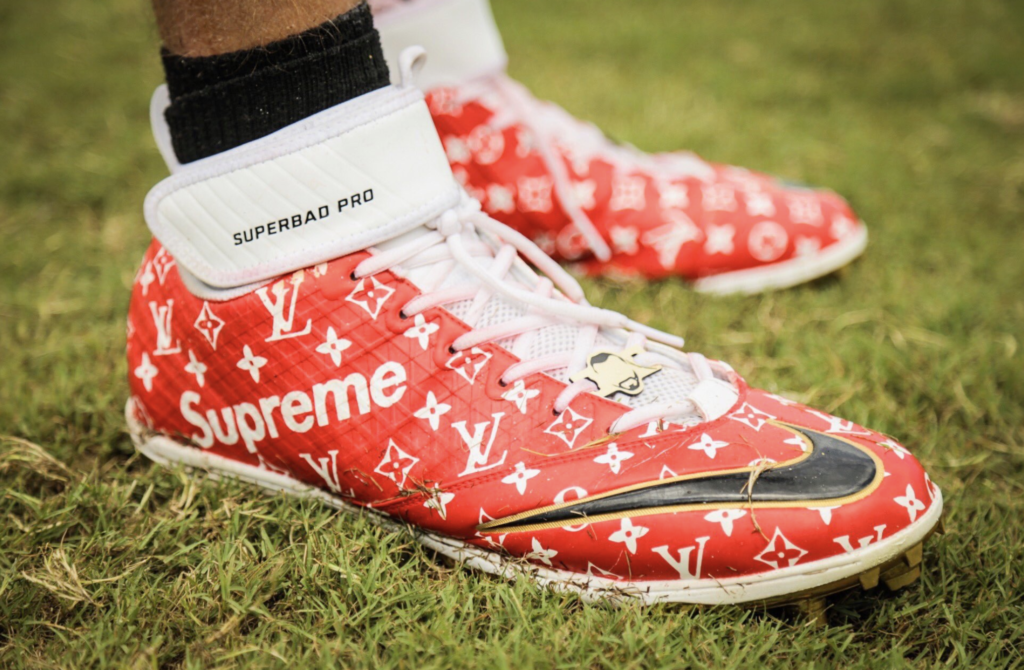 Twitter Reacts to Drew Brees Wearing Custom Supreme x Louis Vuitton ... Twitter Reacts to Drew Brees Wearing Custom Supreme x Louis Vuitton ...