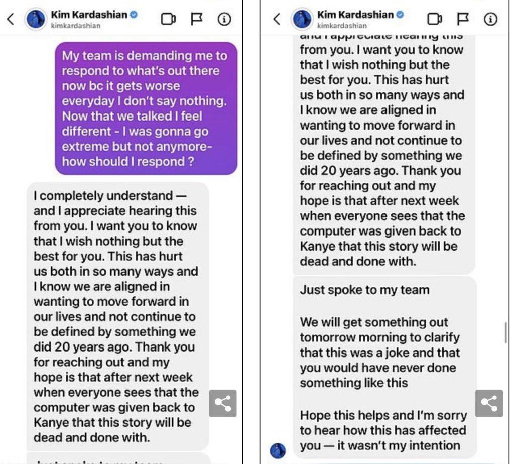 Ray J Shows Dms Exposing Kim Kardashian And Kris Jenner For Lying About