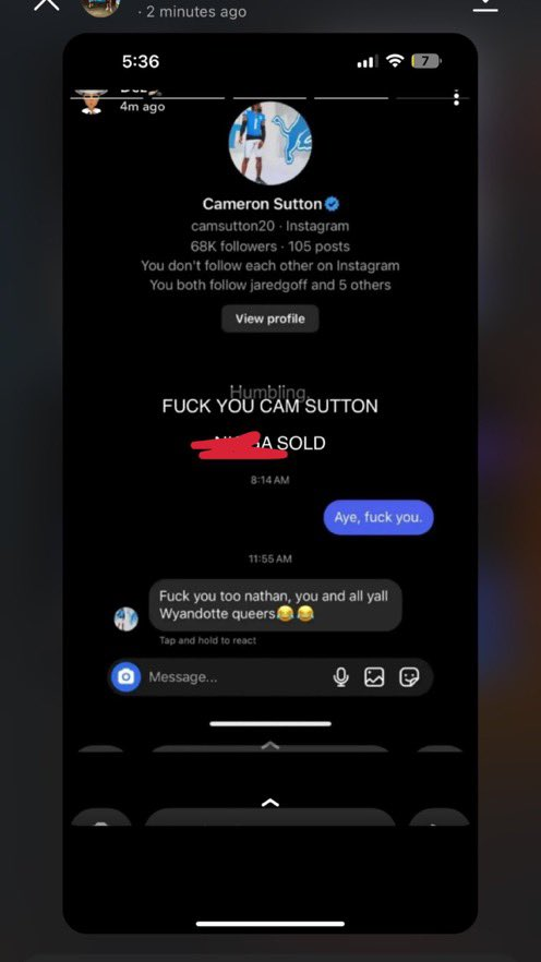 Lions CB Cameron Sutton Is Getting Trashed And Exposed For Homophobic ...