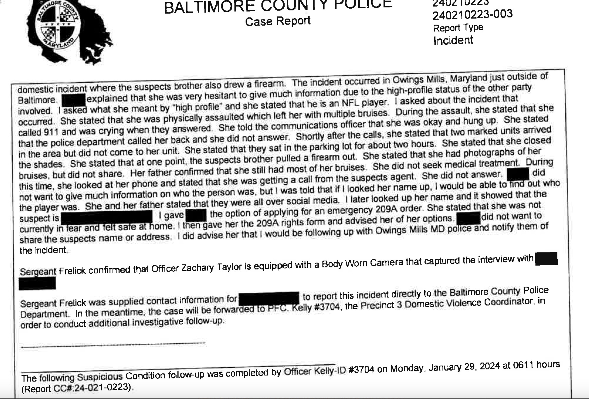 Full Police Report of Zay Flowers' Girlfriend Ruby Antonioli Claiming ...