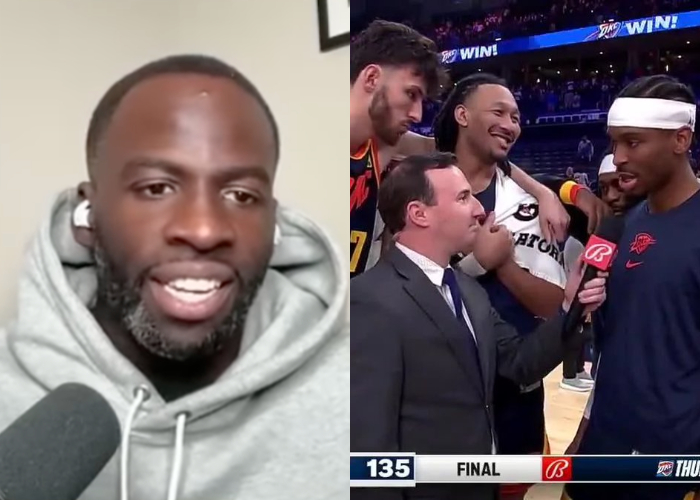 VIDEO: Warriors' Star Draymond Green Trashes OKC Thunder’s Postgame Interviews On His Podcast ...