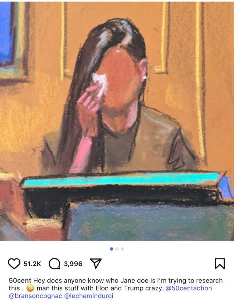 50 Cent Hillariously Hints That His Ex Daphne Joy Could Be the “Jane ...