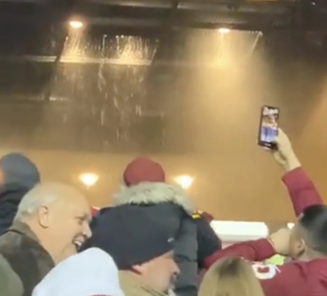 FedEx Field Pipes Burst During WFT-Seahawks Monday Night Football Game ...