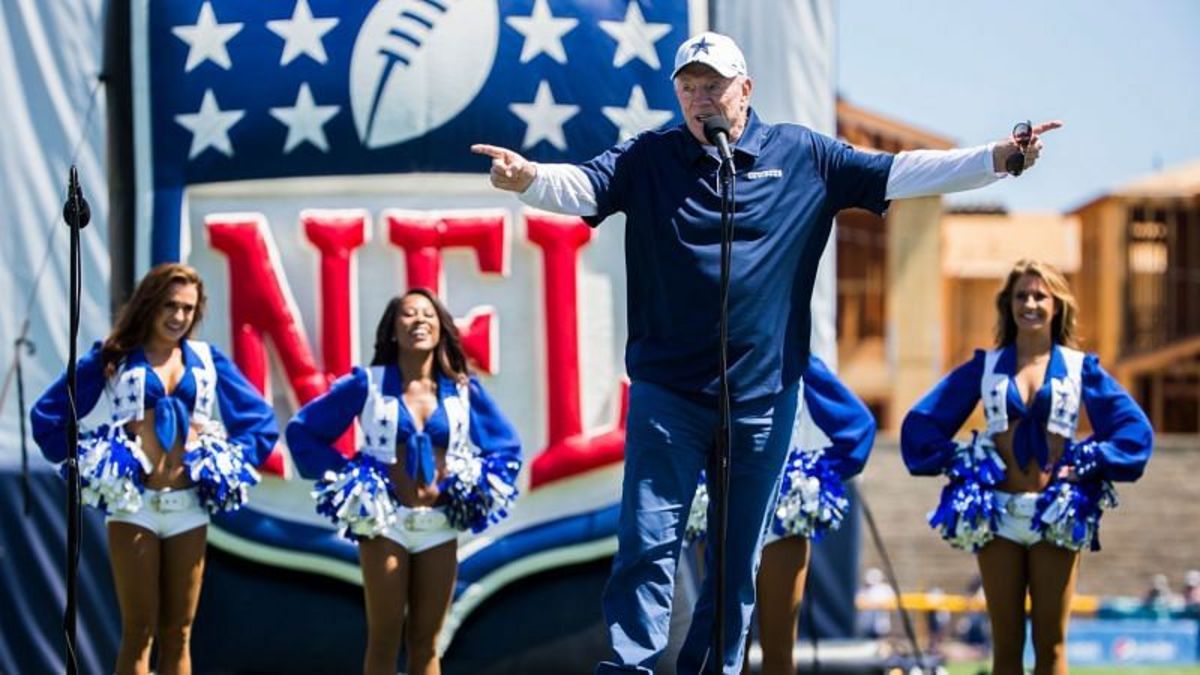 Jerry Jones Had Cowboys Cheerleaders Dressed Up in Uniform to Impress ...