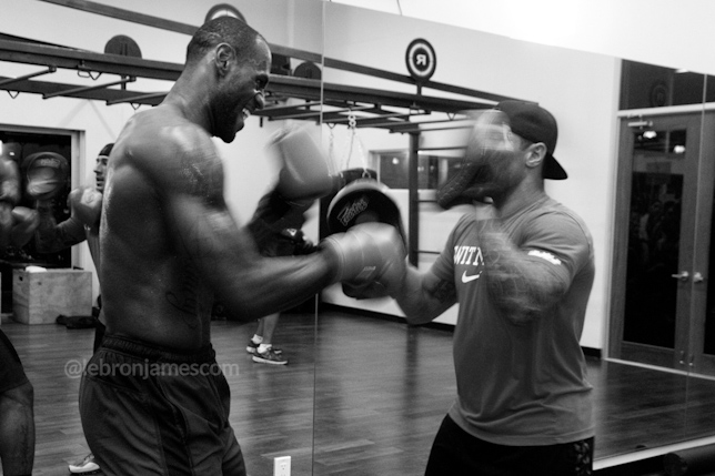 LeBron & Dwyane Wade Boxing To Prepare For NBA Finals (Photos ...