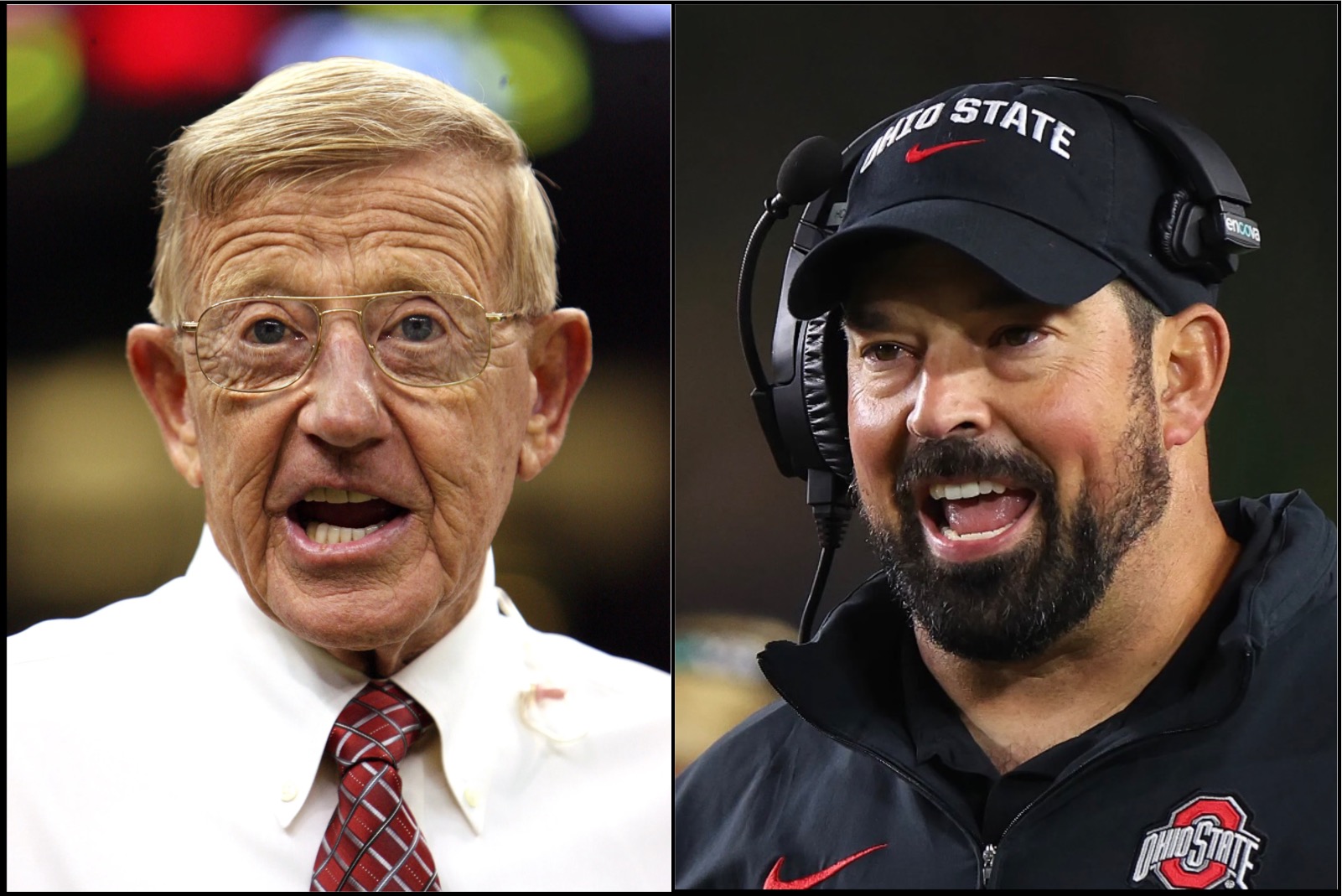 Video of The Ohio State Head Coach Ryan Day Calling Out Lou Holtz ...